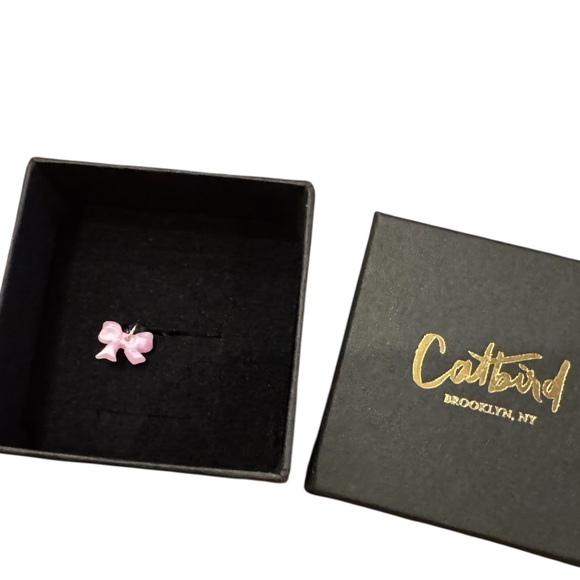 Catbird | Jewelry | Limited Edition Catbird Pink Bow Charm | Poshmark